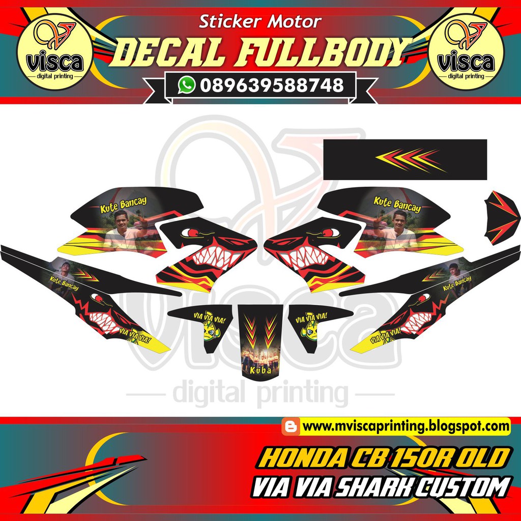 Jual STIKER MOTOR CB 150R LAMA STRIPING FULL BODY CB 150R OLD VIA VIA ...