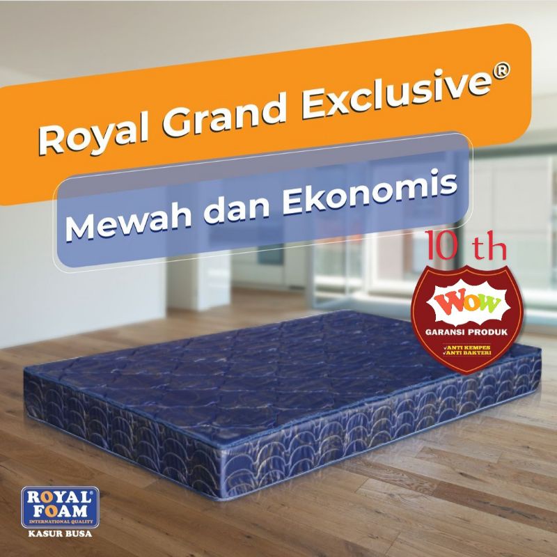 Jual KASUR BUSA ROYAL FOAM GRAND EXCLUSIVE T 20cm GARANSI 10TH | Shopee ...