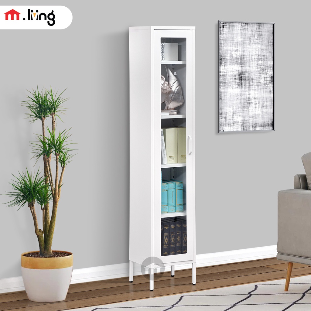 Jual Lemari Buku Besi Steel Book Cabinet Single UK T180 L30 T35 cm ...