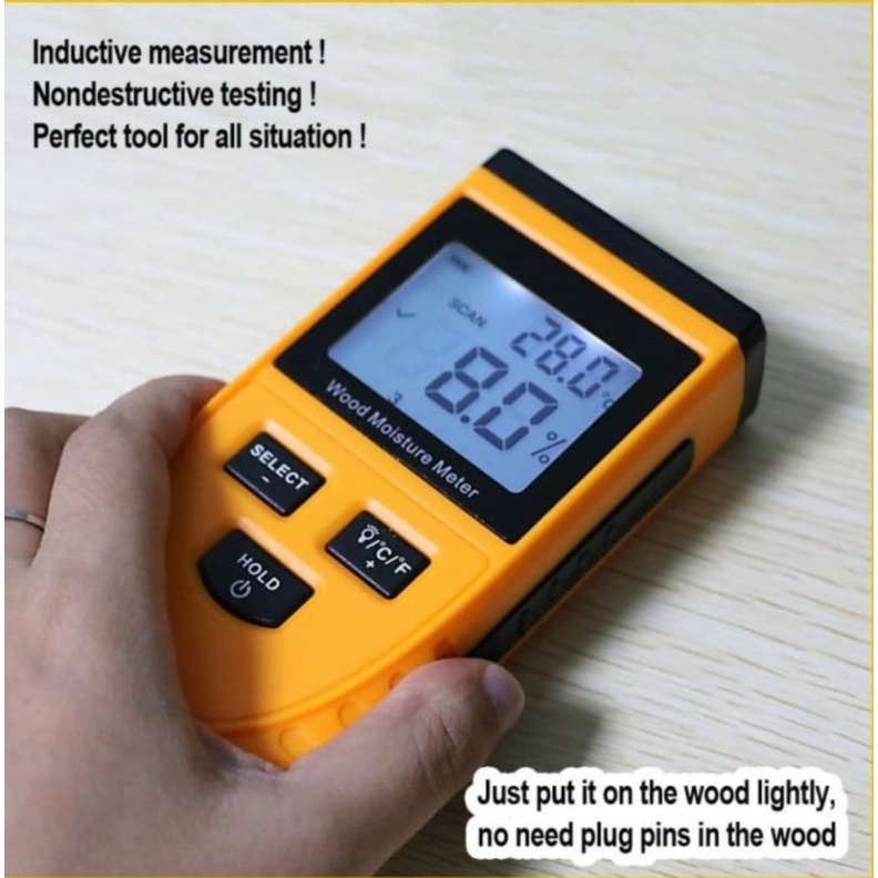 Jual Pengukur Kadar Air Kayu Benetec GM630 Induction Wood Moisture ...