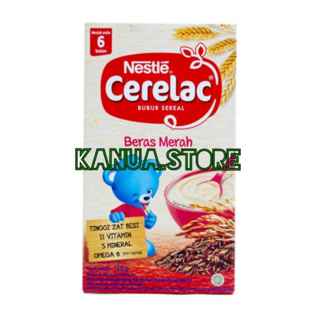 Jual Cerelac Baby Cereal Porridge Red Rice 6-24 Months 120 gr | Shopee ...