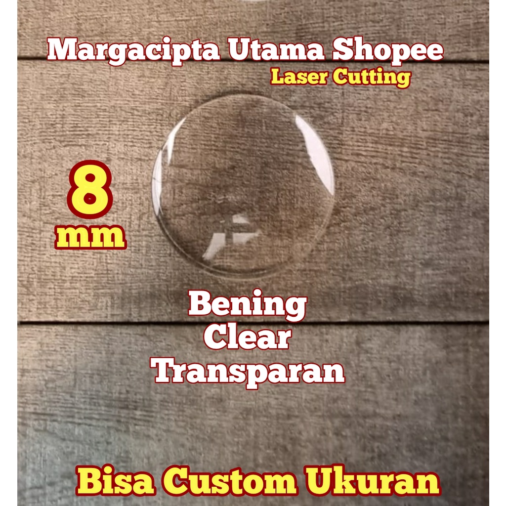 Jual Acrylic Bening 8mm Diameter 5cm Akrilik Laser Cutting Bulat | Shopee Indonesia
