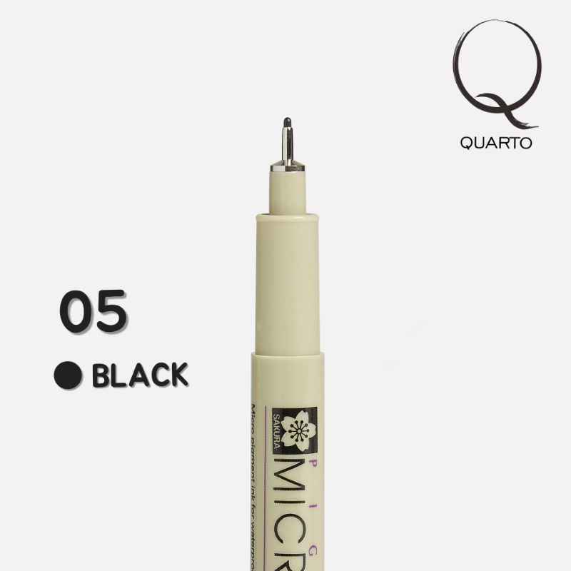 Jual Sakura Pigma Micron Drawing Pen Hitam Original | 005 | 03 | 05 ...