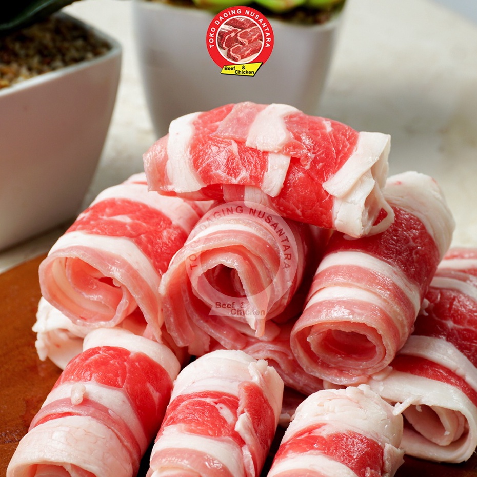 Jual DAGING SHABU-SHABU - USA BEEF SHORT PLATE SLICE 500GRAM | Shopee ...