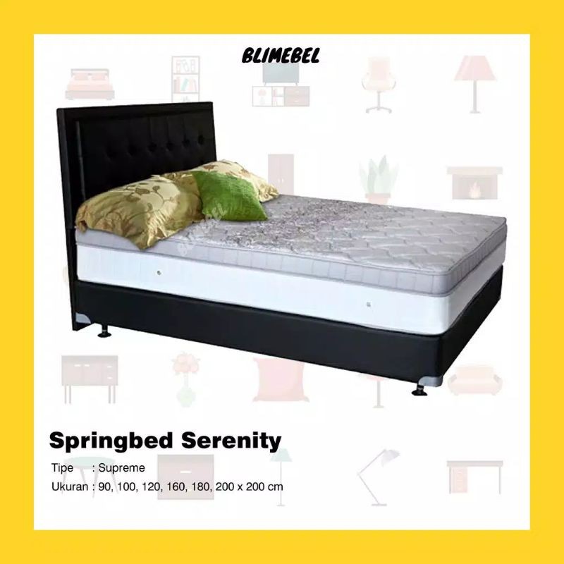 Jual KASUR MURAH SPRING BED SERENITY SUPREME MURAH MATRAS MURAH BUSA ...