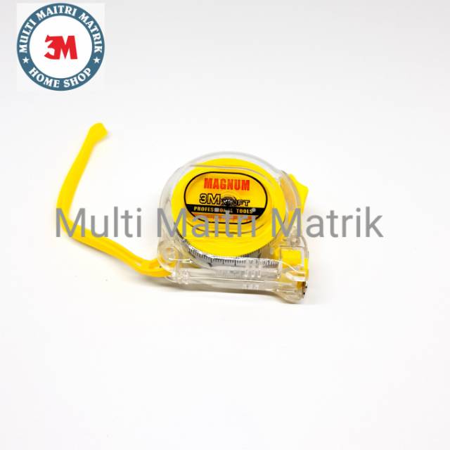 Jual Meteran 3 meter transparan / meteran rol 3 meter bening / meteran ...
