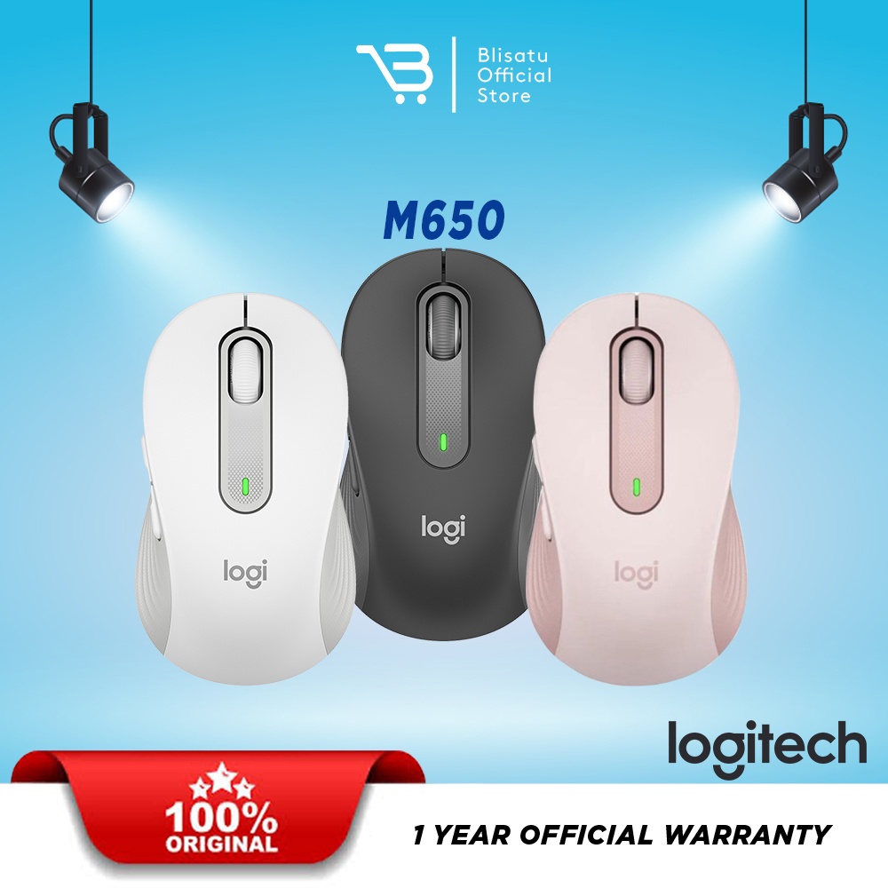 Jual Logitech Signature M650 Mouse Wireless Bluetooth Silent | Shopee ...