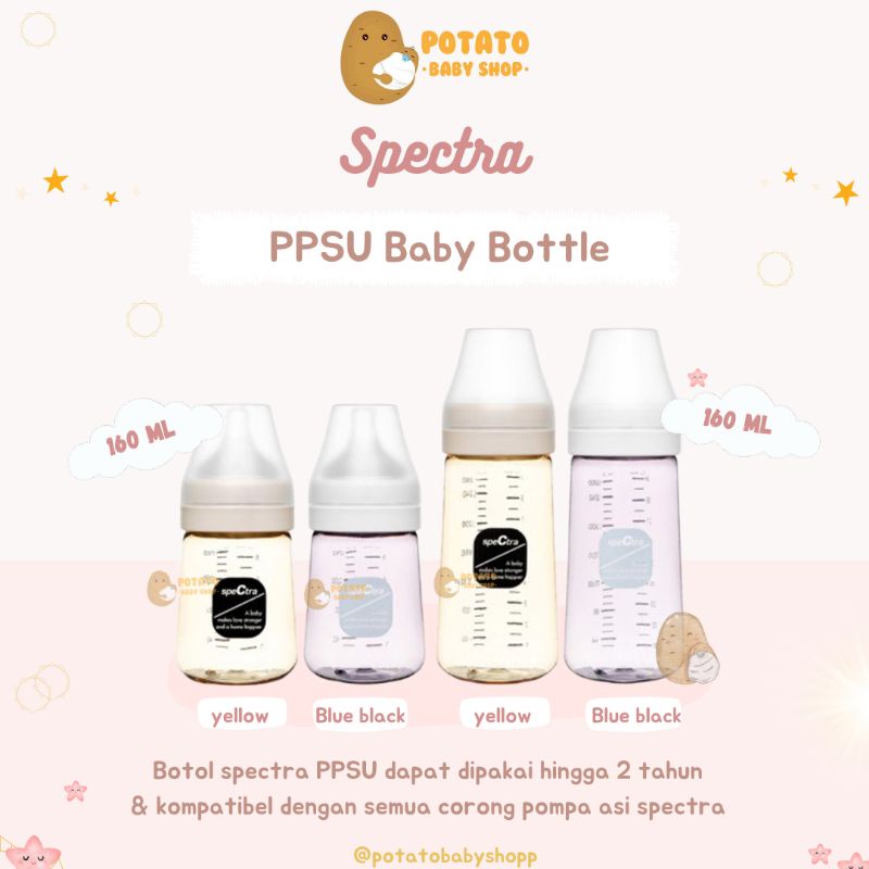 Jual Spectra All New PPSU Baby Bottle 160 ml & 240 ml - Botol Susu Bayi | Shopee Indonesia