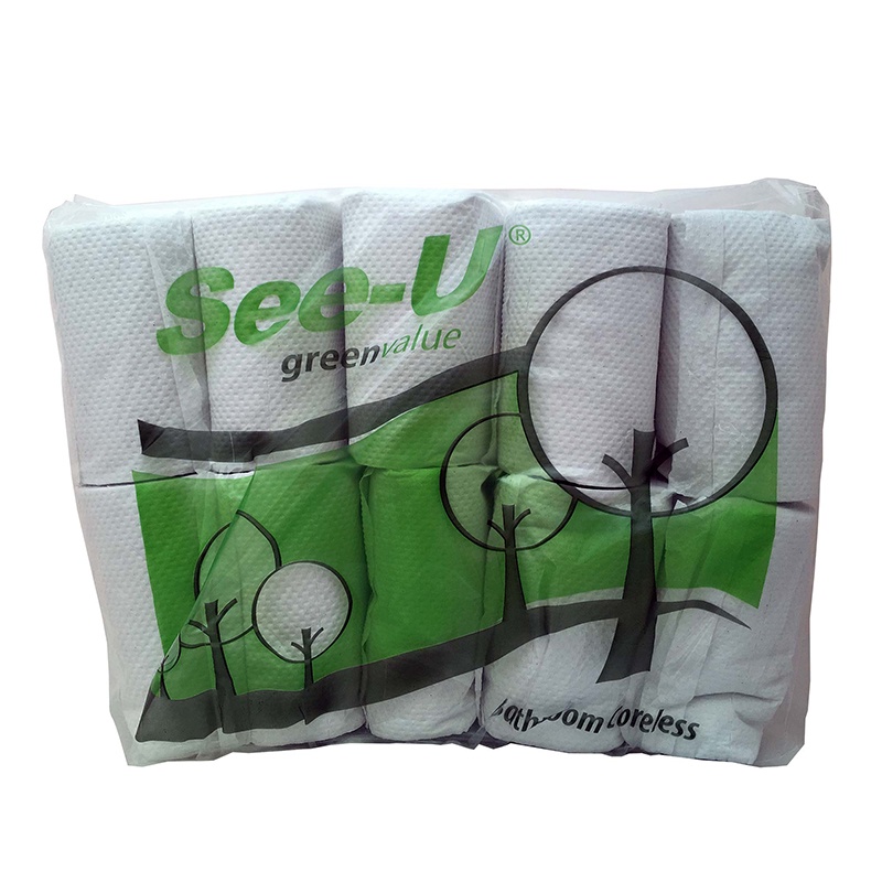 Jual Tissue CORELESS SEE U (EMBOSS) / Tisu Toilet (1 pack isi 10 roll ...