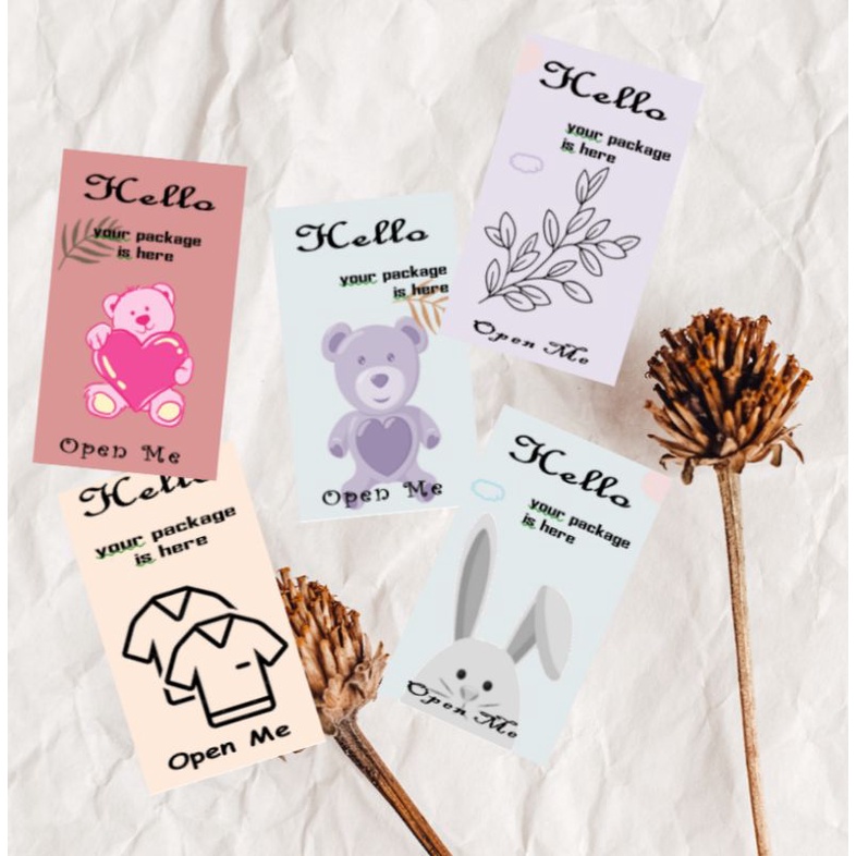 Jual (28 pcs) Sticker Segel / Stiker Packaging / Open Me | Shopee Indonesia