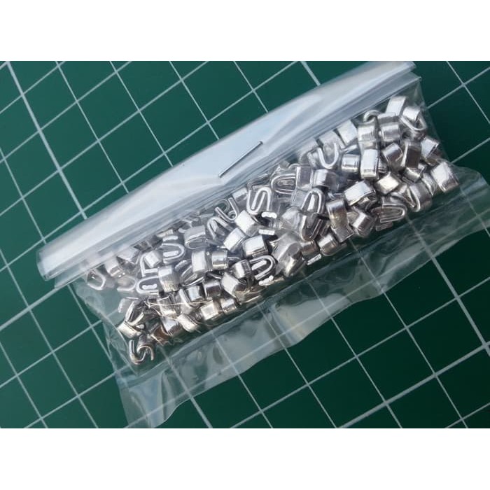 Jual 100 PCS Stopper atas resleting untuk daun resleting no.5. Stopan ...