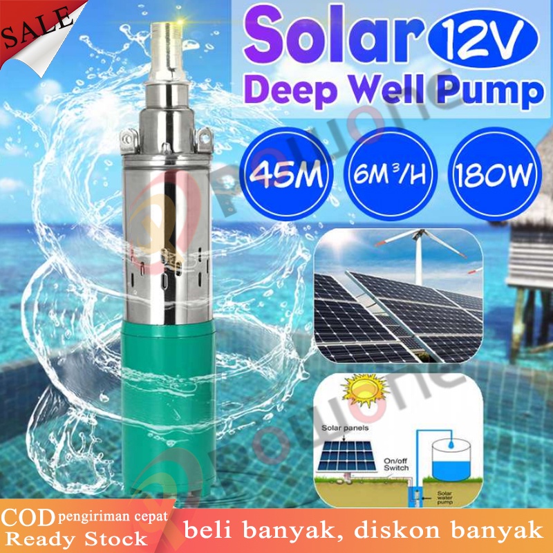Jual Powone 300W 12V Angkat Tinggi 35m Submersible Pump Deep Well Pump ...