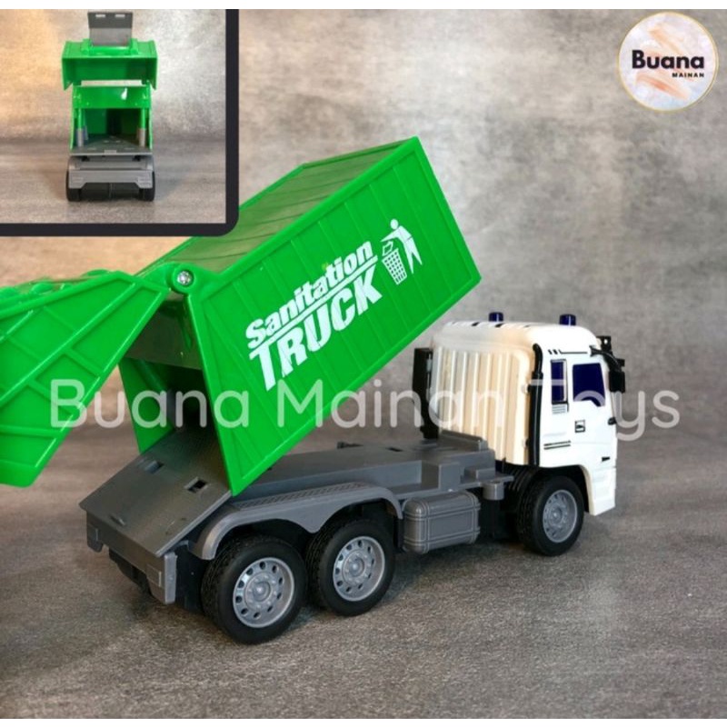 Jual Mobil Remote Control Truck Sanitation Mainan RC Anak Truk ...