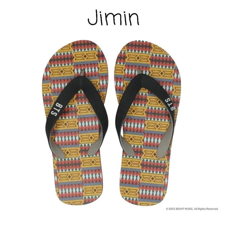 Jual Merchandise Sandal BTS Idol License Flipflop Sendal Kpop Viral ...
