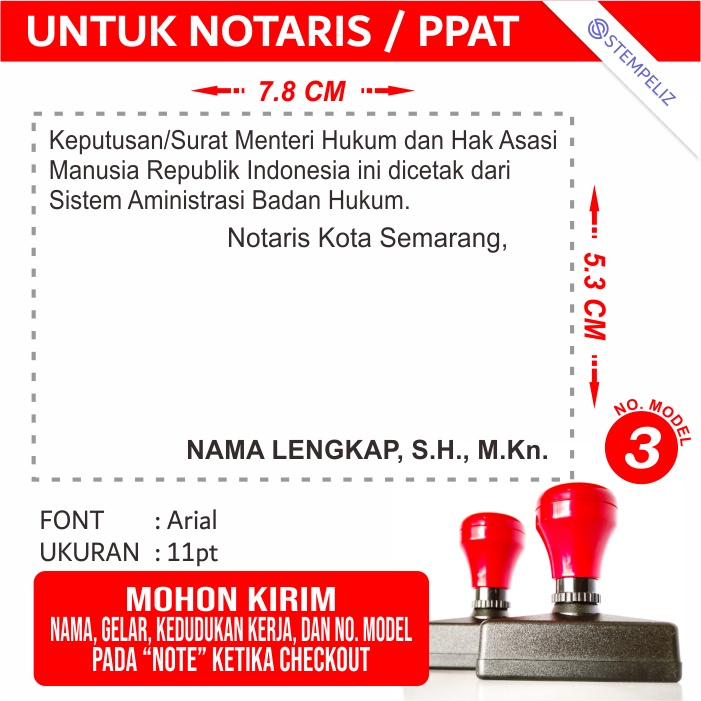 Jual Stempel SABH Notaris (Sistem Administrasi Badan Hukum) | Shopee ...