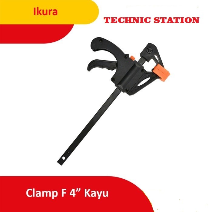 Jual Ikura F Clamp 4" Klem Penjepit Kayu Wood | Shopee Indonesia