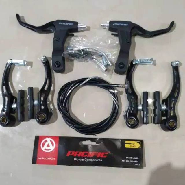 Jual Rem set vbrake sepeda bahan besi kuat dan tahan lama merk pacific ...