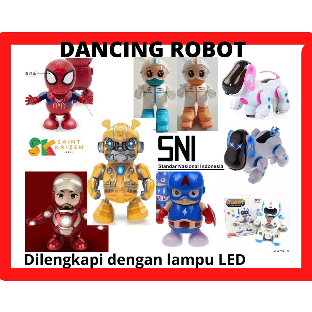 Jual Mainan Robot Anak/ Mainan Anak/ Mainan Edukasi Anak/ Dancing ...