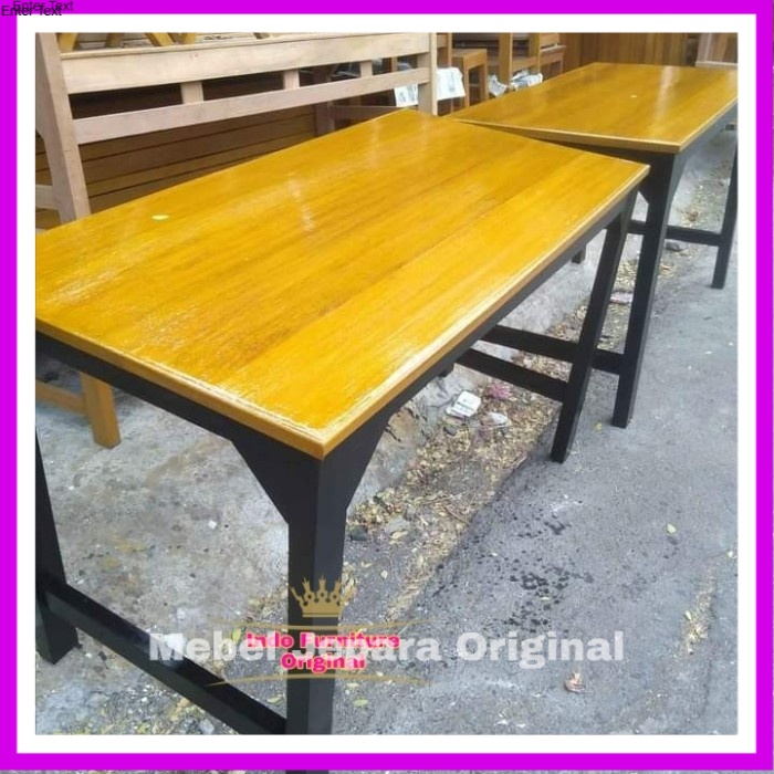 Jual Meja Makan/Meja Dapur/Meja CAfe/Resto Kayu Bengkirai Kalimantan Murah | Shopee Indonesia