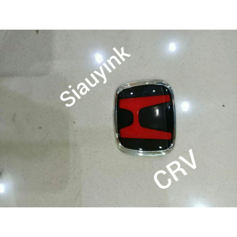 Jual Logo Emblem Honda Hitam merah CRV turbo HRV mobilio Grand jazz BRV ...