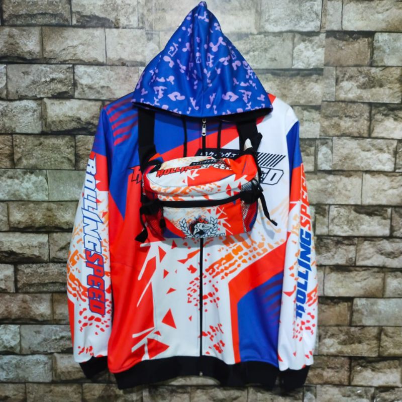Jual Fullset Jaket racing rollingspeed dan tas rollingspeed | Shopee ...