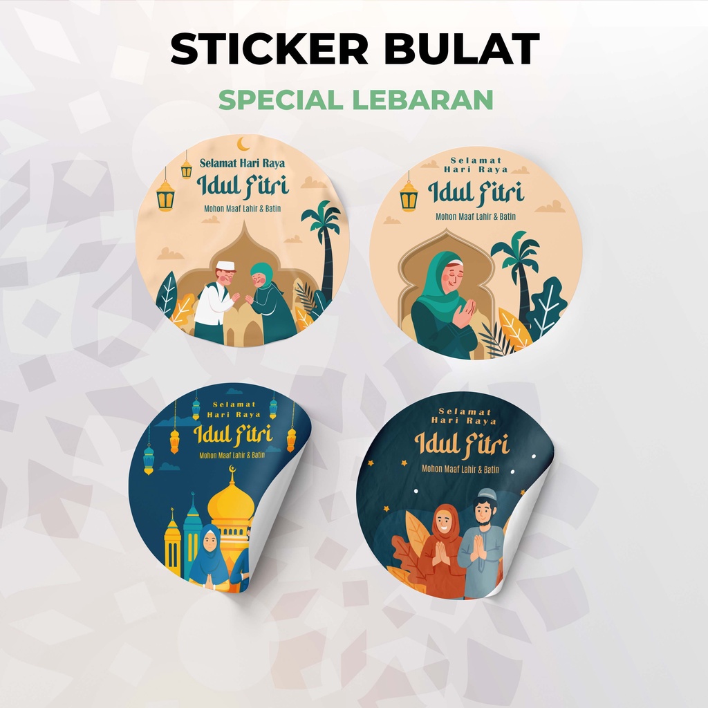Jual Artomaringi Stiker Idul Fitri/Stiker Lebaran/Stiker Ucapan Hari ...