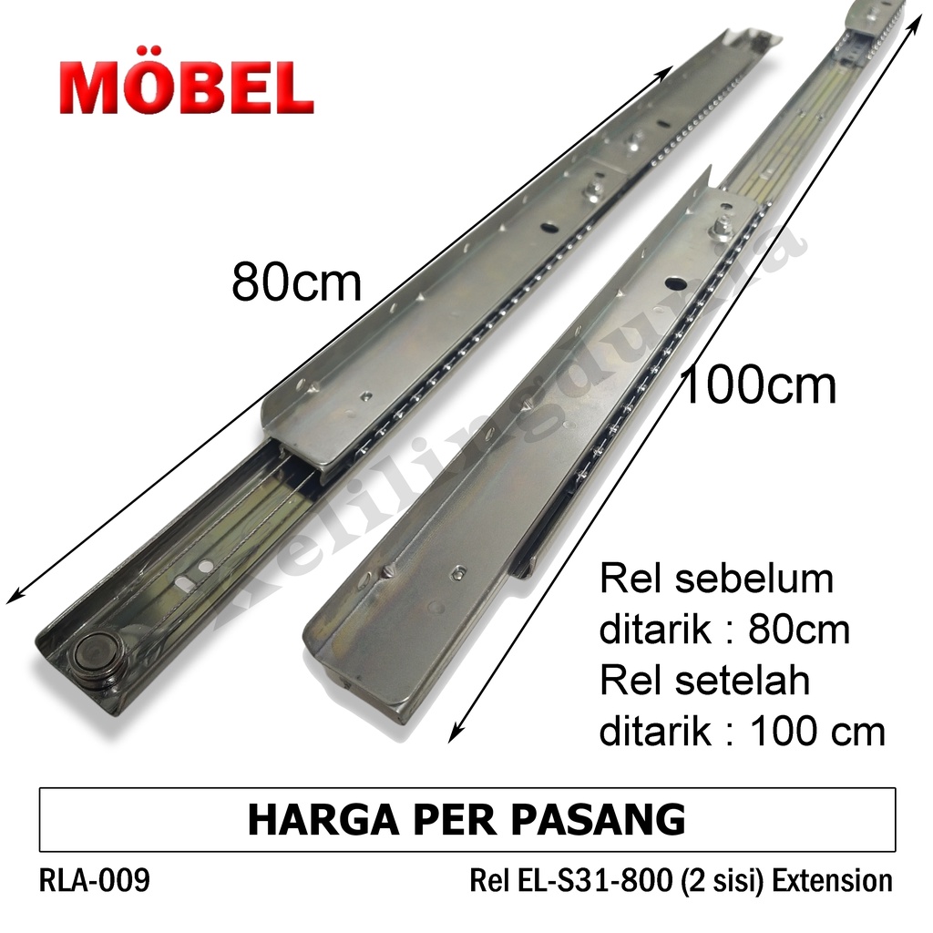 Jual Rel Meja Makan Rumah Restoran Lipat Tarik Geser Buka Tengah ...