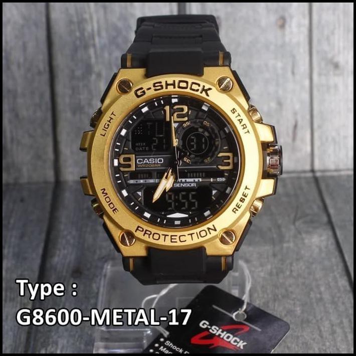 Jual ORIGINAL SHOCK GUN METAL BESI CASIO G8600 JAM TANGAN PRIA ...