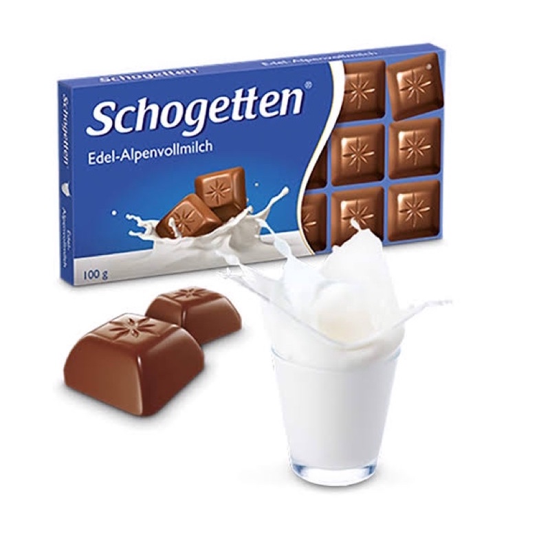 Jual SCHOGETTEN Milk Alpine Chocolate Coklat Susu Edel Alpenvollmilch ...