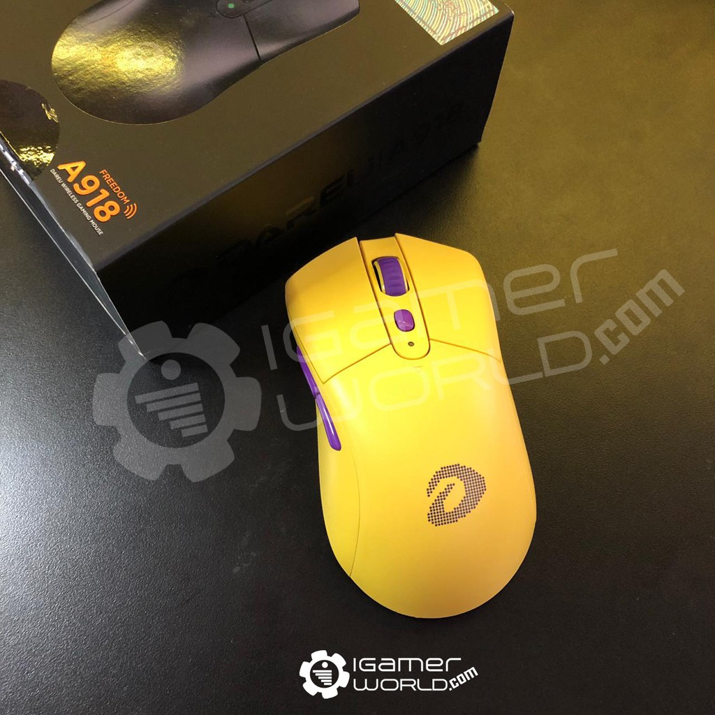 Jual Dareu A918 Yellow Wireless Gaming Mouse | Shopee Indonesia