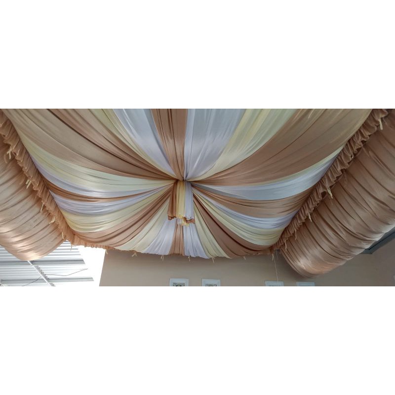Jual (HARGA PER METER PERSEGI) plafon Tenda pesta model Talang plafon ...