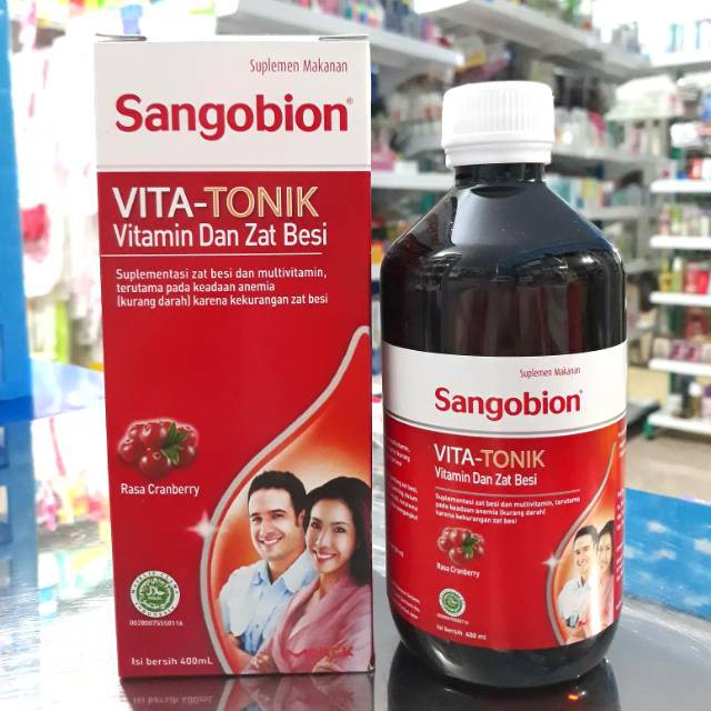Jual Sangobion Vita Tonik 400 ml / Anemia/Vitamin Dan Suplemen Penambah ... Jual Sangobion Vita Tonik 400 ml / Anemia/Vitamin Dan Suplemen Penambah ...