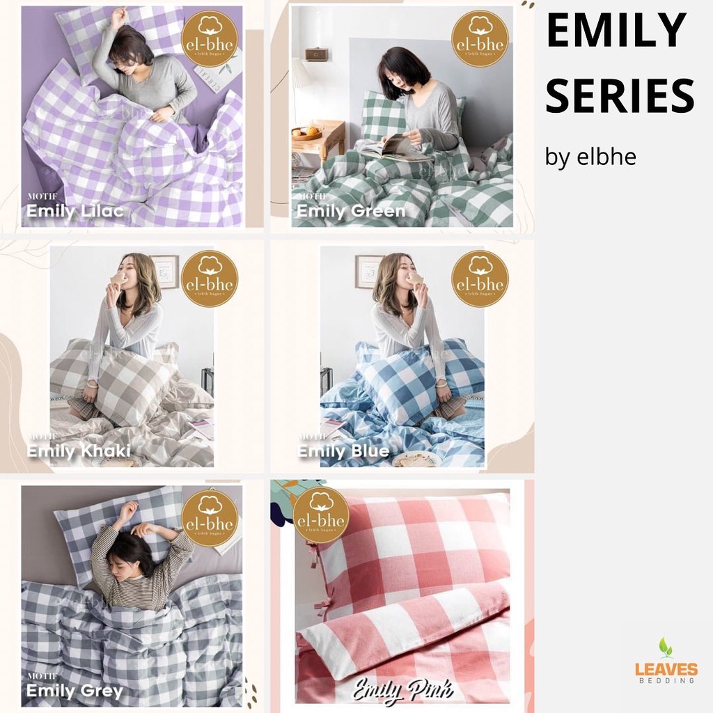 Jual Sprei Emily Aesthetic Motif Korean Homemade Kotak Grid Ukuran 90 ...