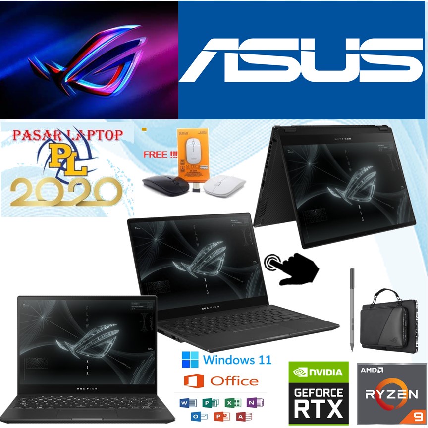 Jual Asus ROG Flow X13 GV301RE R9R5(GC32L)A6T R9 6900HS/32GB/1TB ...