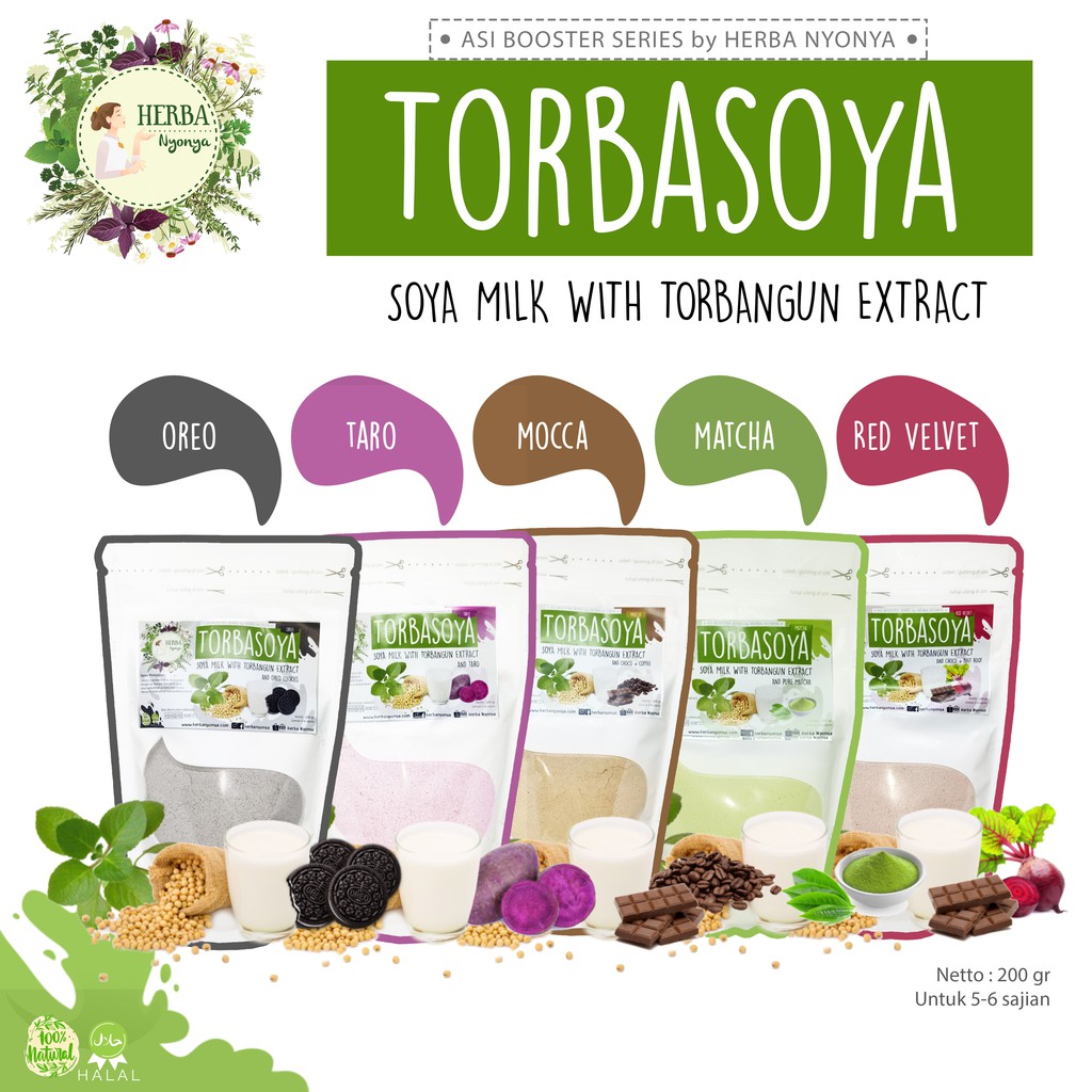 Jual TORBASOYA TORBANGUN SOYA MILK SUSU KEDELAI HERBA NYONYA ASI ...