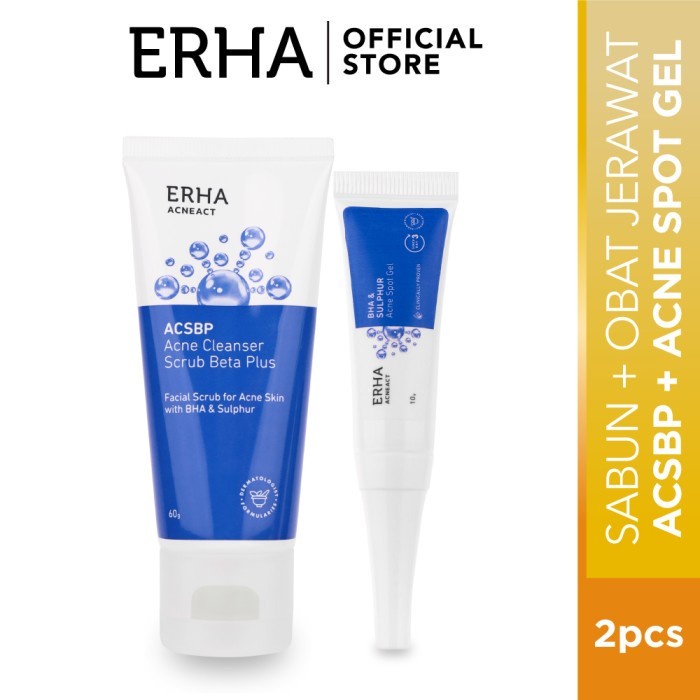 Jual ERHA ACNEACT SERIES I Acne Back Spray 60ml I Acne Pressed Powder ...