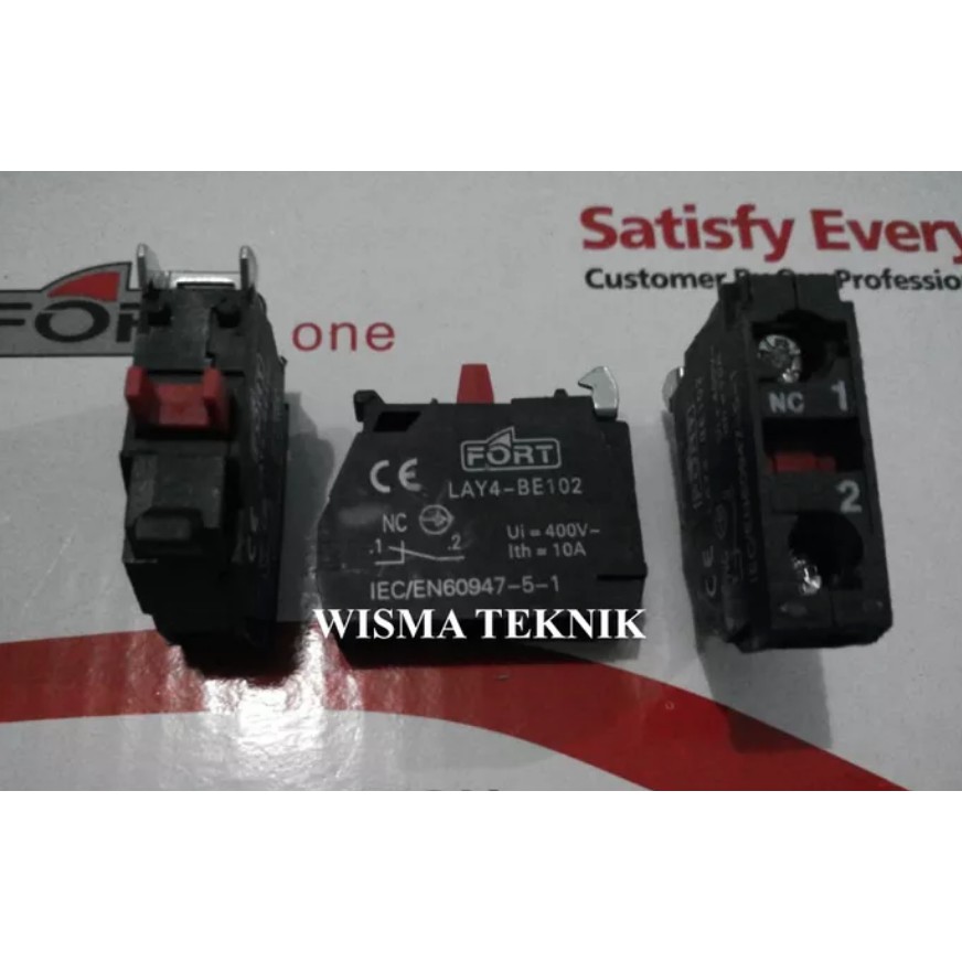 Jual KONTAK BLOK/ CONTACT BLOCK NC FORT LAY4-BE102 | Shopee Indonesia