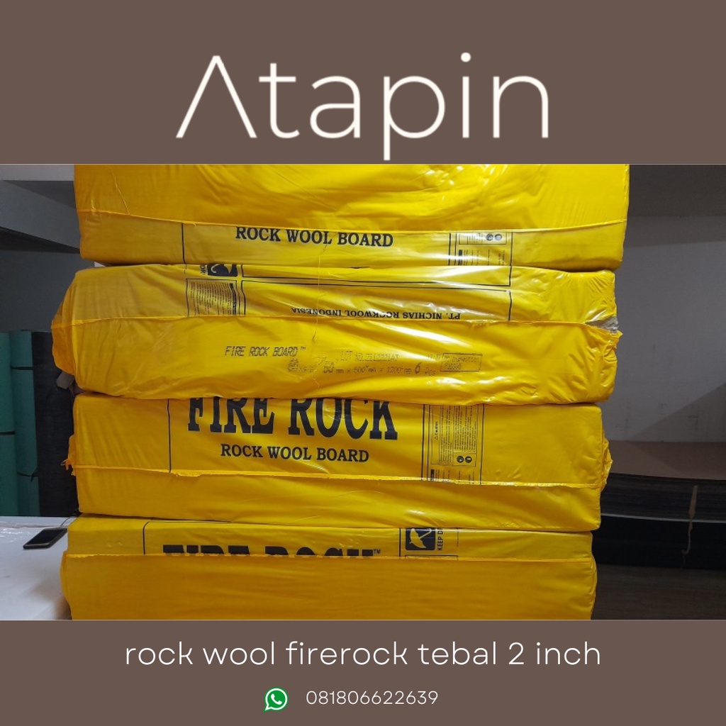 Jual Rockwool 2 inch 50mm 120cm x 60cm / Rockwool 1 Bal Isi 6 Slab ...