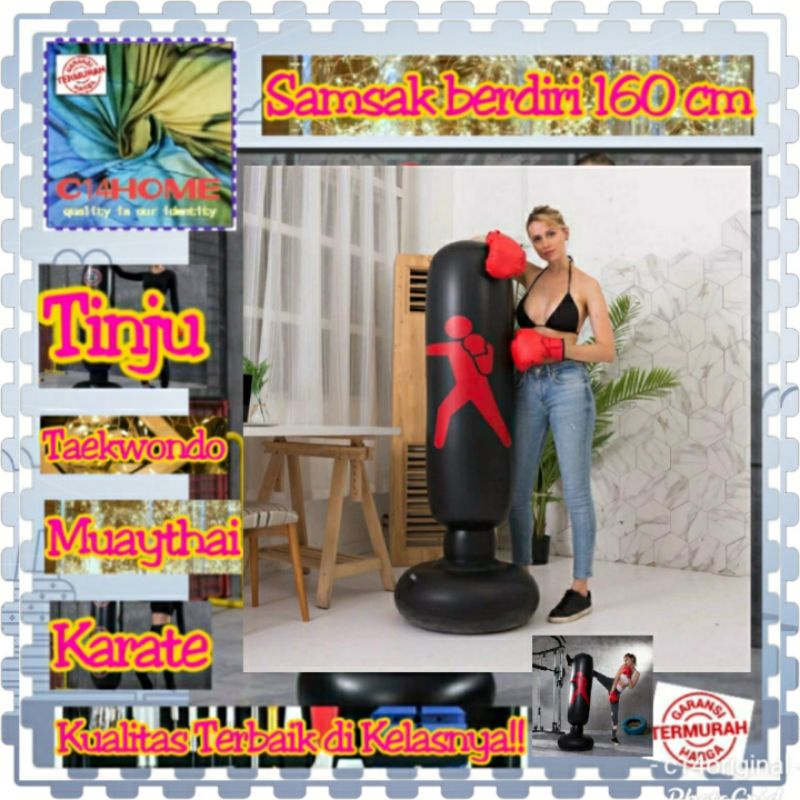 Jual Vertical Punching Bag Tiang Samsak Tinju Boxing Punch Target ...