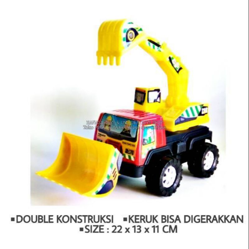 Jual Mainan mobil excavator truk bego truk keruk double konstruksi ...
