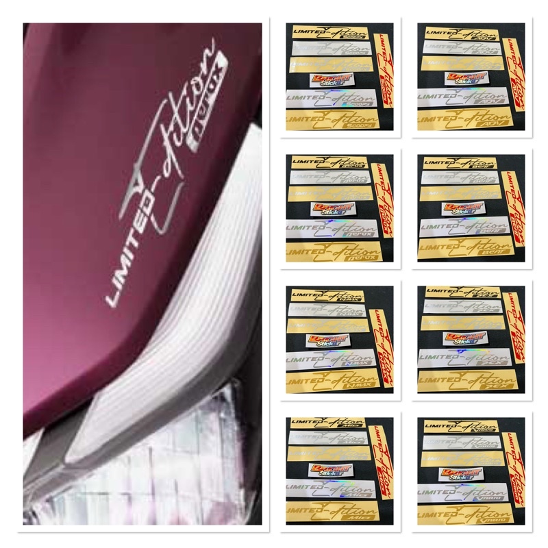 Jual STICKER LIMITED EDITION AEROX PCX VARIO BEAT SCOOPY DLL CUTTING ...