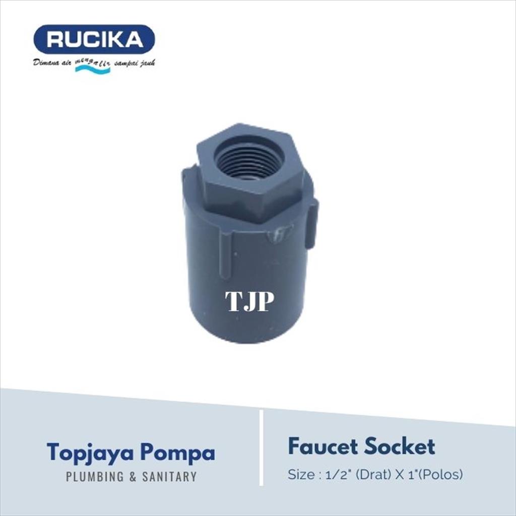 Jual FAUCET SOCKET PVC AW RUCIKA 1/2 X 1" | Shopee Indonesia