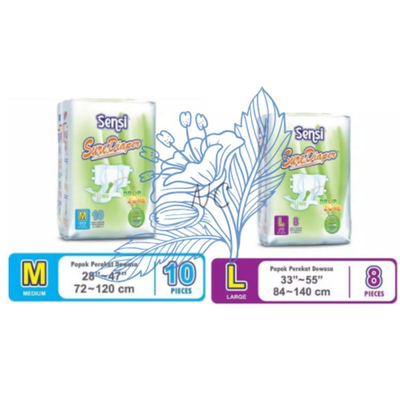 Jual SENSI SURE DIAPERS M10/L10/Popok Dewasa Tipe Perekat Sensi Sure ... Jual SENSI SURE DIAPERS M10/L10/Popok Dewasa Tipe Perekat Sensi Sure ...