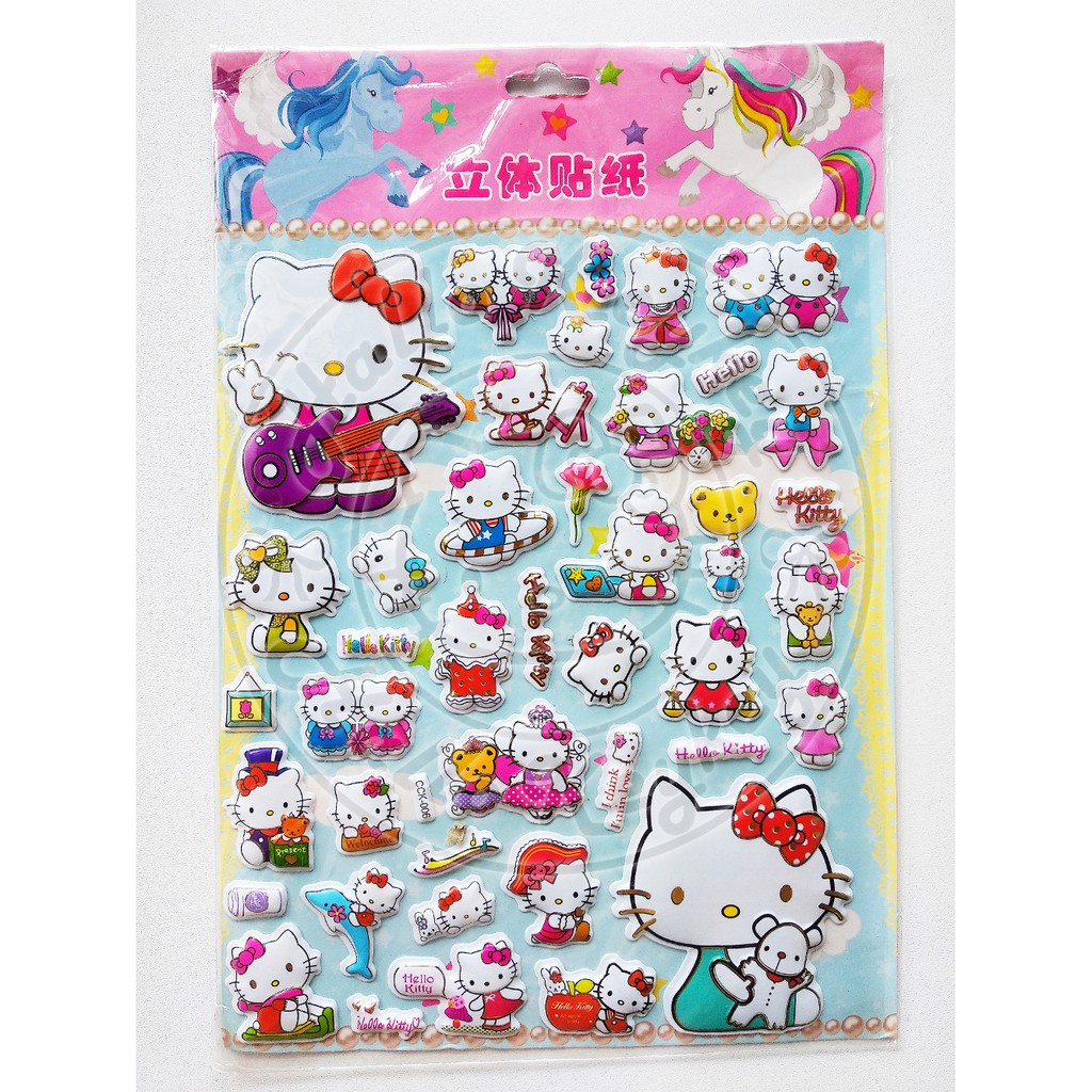 Jual stiker timbul hello kitty mix | Shopee Indonesia