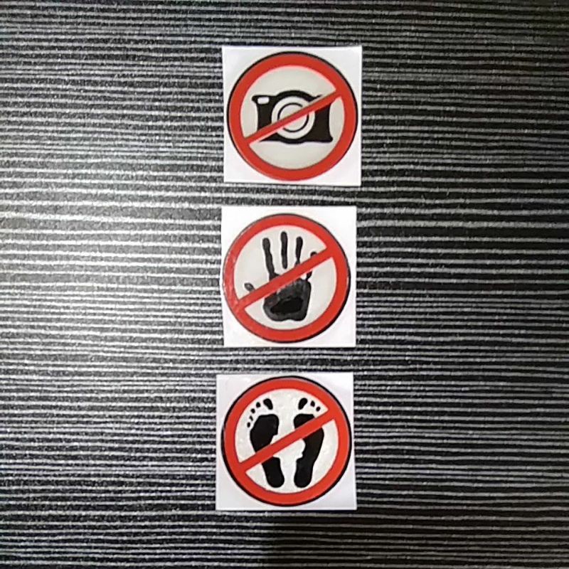 Jual STICKER DILARANG INJAK PEGANG FOTO CUTTING | Shopee Indonesia