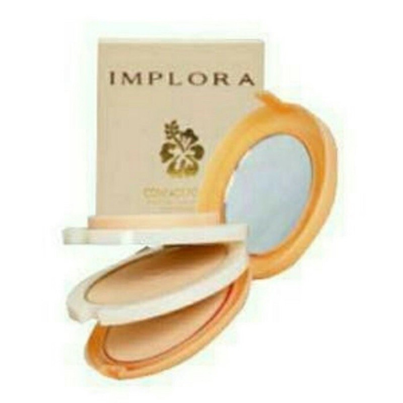 Jual Implora Compact Powder / Two Colour Two Way Cake One Foundation ...
