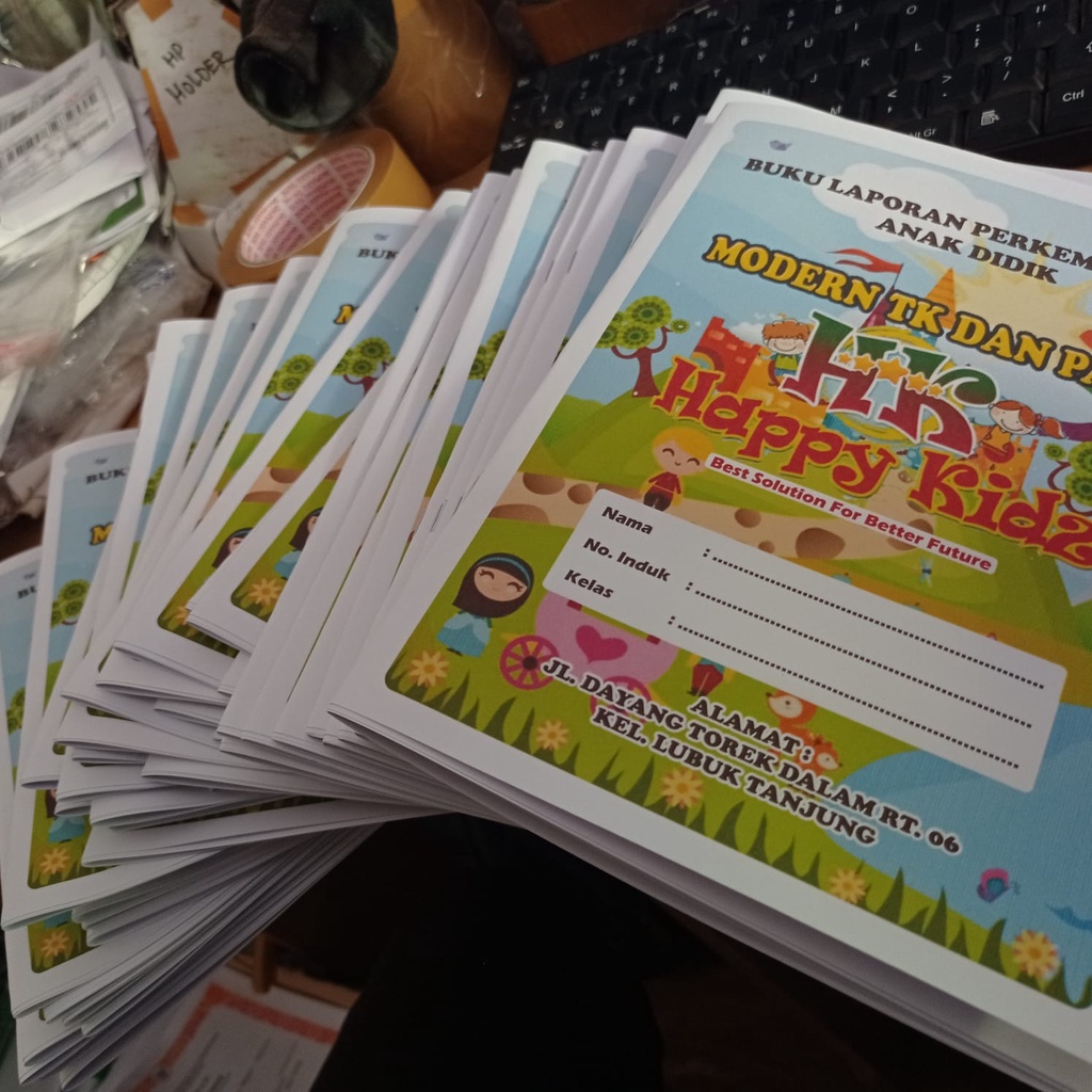 Jual [Paket 1 Kg isi 25 Buku] RAPORT PAUD/TK/RA - Custom Cover - Biaya ...