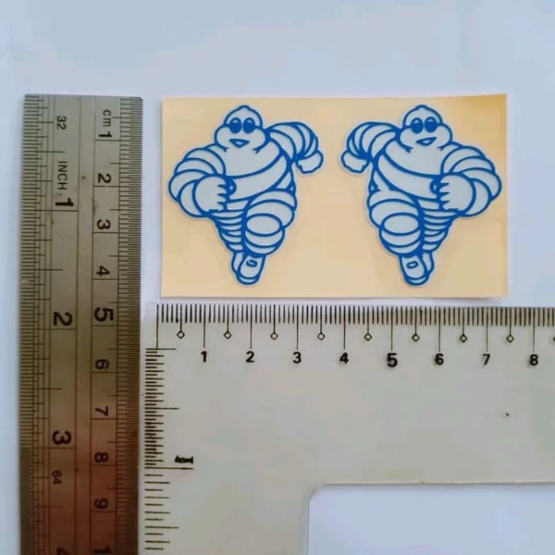 Jual Stiker/Sticker Logo Ban Michelin biru sponsor Motogp Sepasang 2bh ...