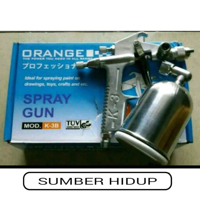 Jual Air Spray Gun K3B Orange Japan Tabung Atas 200 cc SprayGun K 3B 0 ...