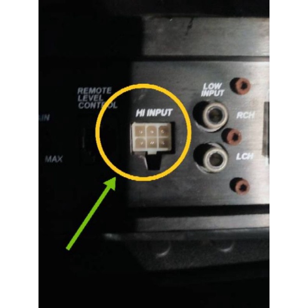 Jual soket subwoofer hi input level 6 pin | Shopee Indonesia